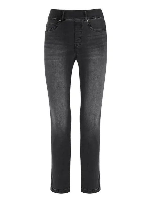 Spanx Stretch-denim Slim-leg Jeans - Black