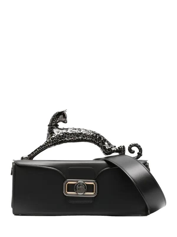 LANVIN Pencil Medium Bag With Sculpted Handle - Black