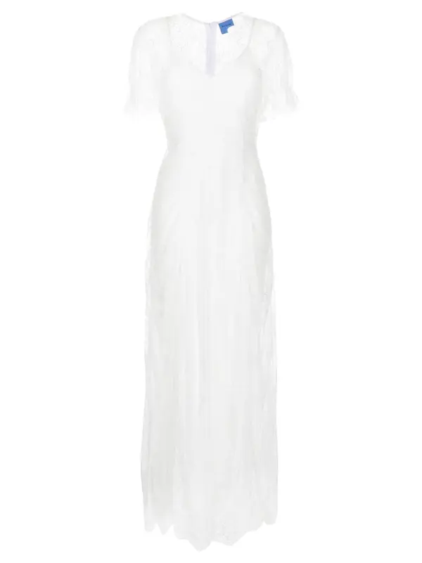 MACGRAW Endora Laced Maxi Dress - White