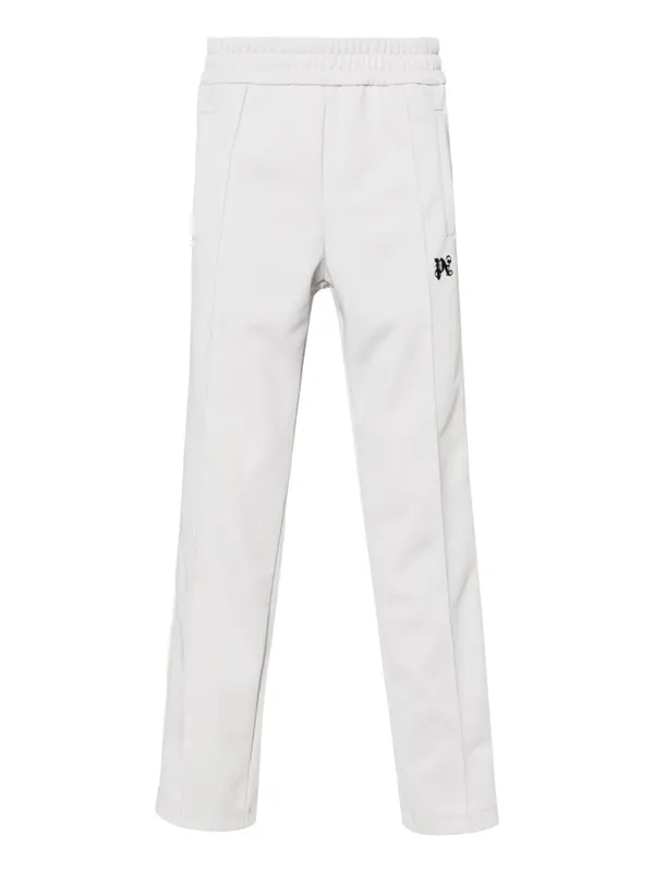 Palm Angels Monogram-embroidered Track Pants - Grey