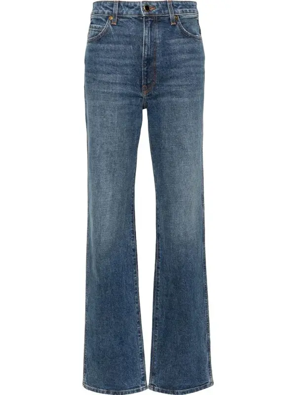 Khaite The Danielle High-rise Slim Jeans - Blue