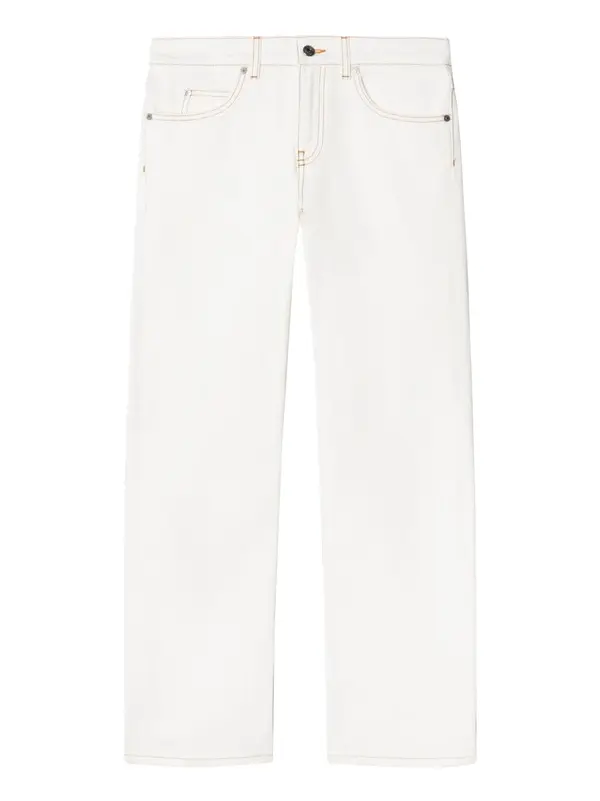 Off-White Straight-leg Jeans - White
