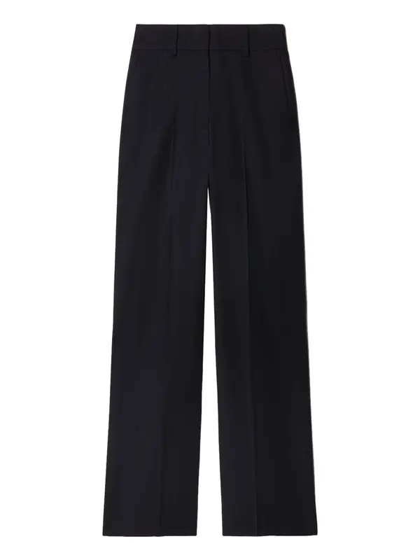Off-White Wool Straight-leg Trousers - Black