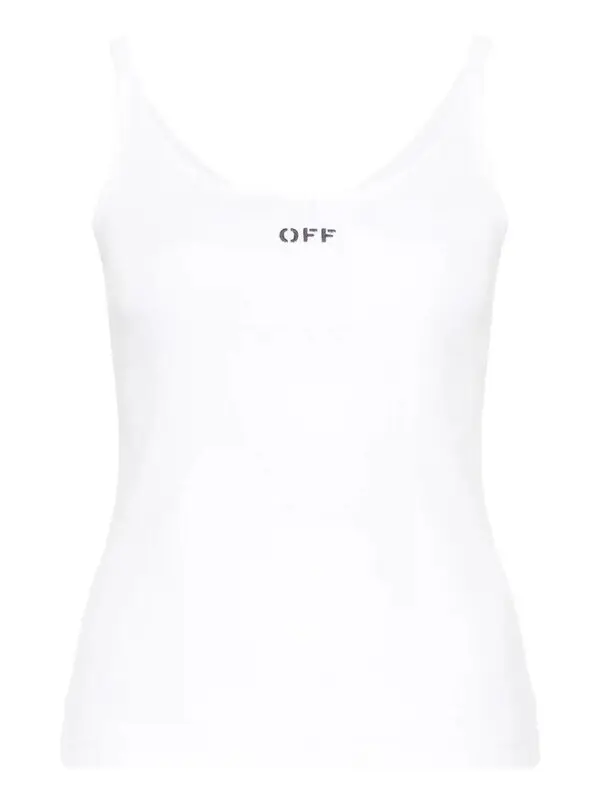 Off-White Stamp Tank Top - White