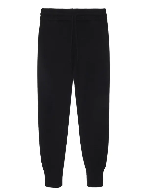 ANINE BING Angie Cashmere Track Pants - Black
