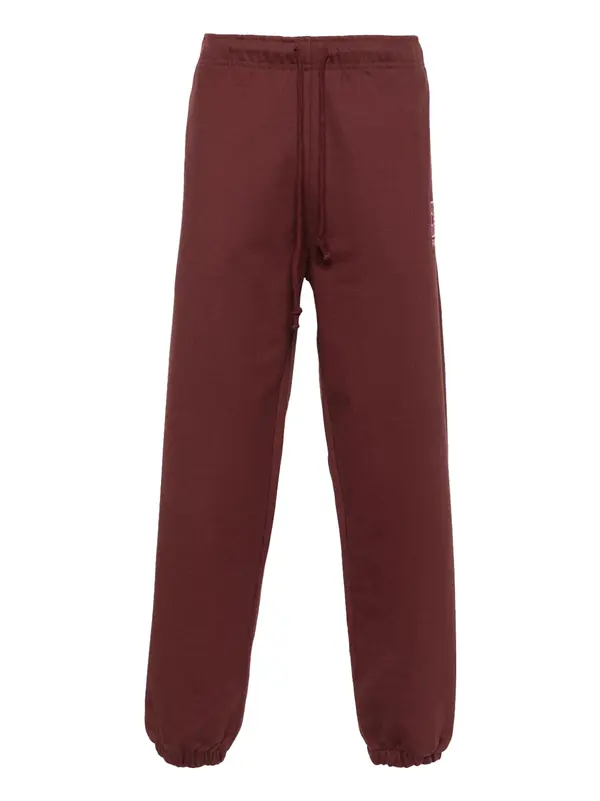 RASSVET Logo-embroidered Cotton Track Pants - Red