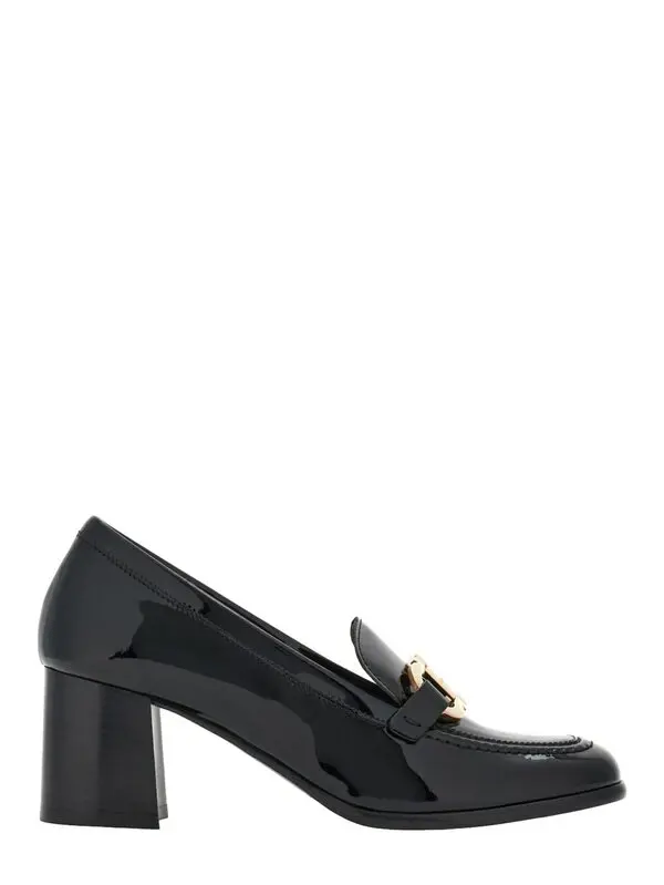 FERRAGAMO 60mm Gancini-buckle Patent Leather Pumps - Black