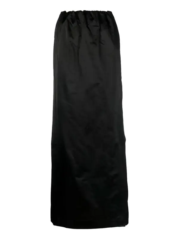 SA SU PHI Gilda Duchesse Maxi Skirt - Black