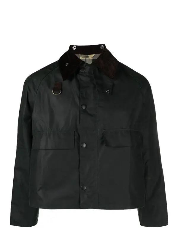 Barbour Spey Waxed Cotton Jacket - Green