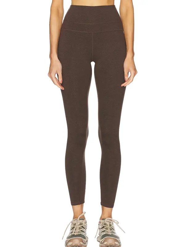 Varley Always Warm Base Layer 25 Legging - Deep Chocolate Marl