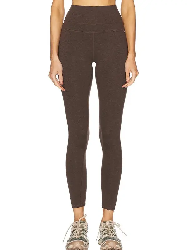 Varley Always Warm Base Layer 25 Legging - Deep Chocolate Marl