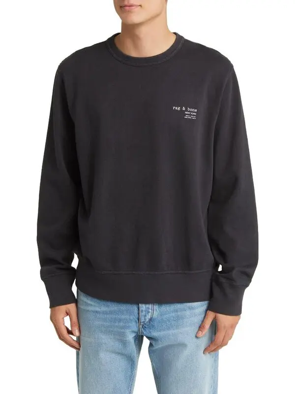 Rag & Bone 425 Damon Sweatshirt - Black