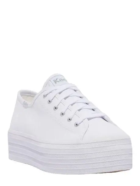 KEDS® Triple Up Sneakers - White Canvas
