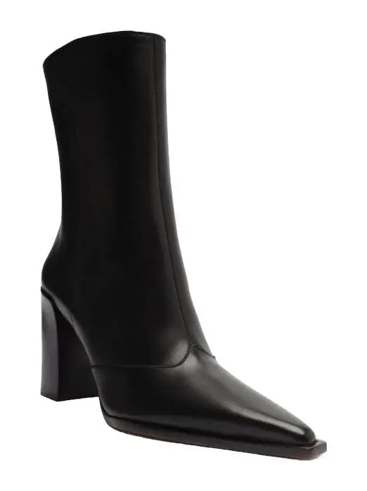 Schutz Raffaela Pointed Toe Bootie - Black