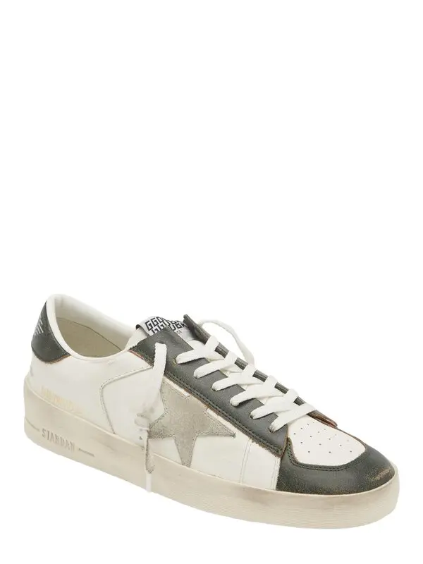 GOLDEN GOOSE Super-star Sneaker - White/dark Green 10361