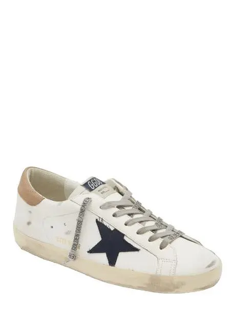 GOLDEN GOOSE Super-star Low Top Sneaker - White/navy/taupe 11657