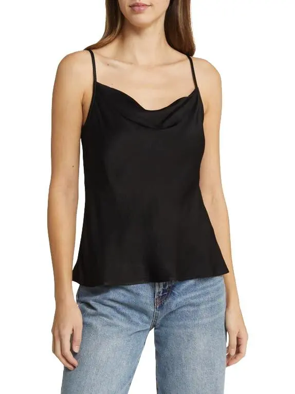 Bella Dahl Cowl Neck Camisole - Black