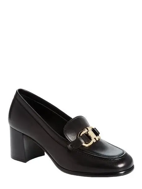 FERRAGAMO Marlena Loafer Pump - Black