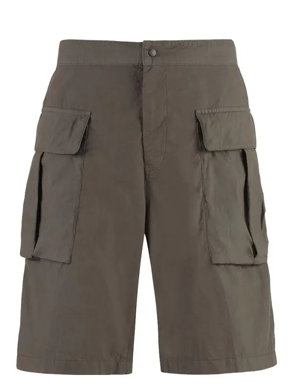 Aspesi Cotton Cargo Bermuda Shorts - Grey