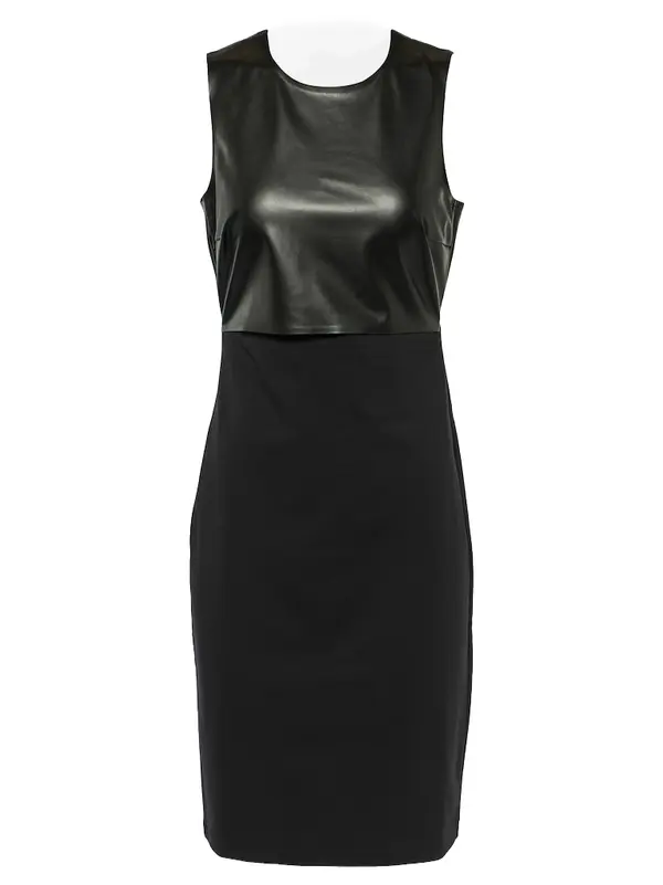 Wolford Faux Leather Mini Dress - Black