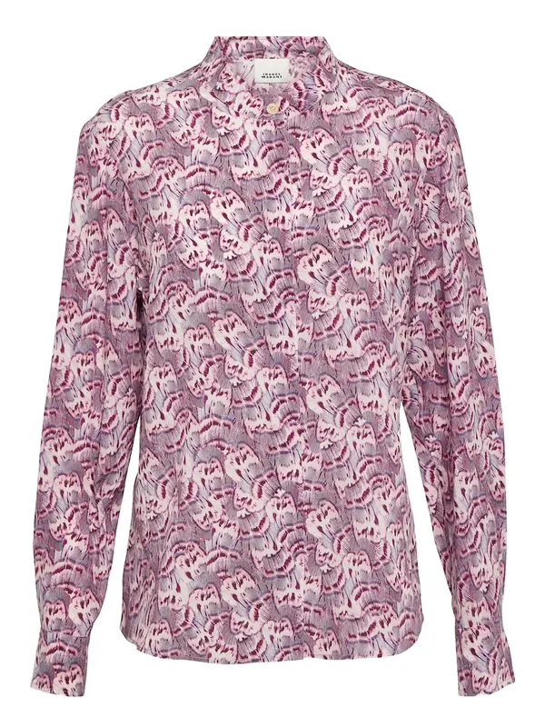Isabel Marant Ilda Printed Silk-blend Blouse - Multicoloured