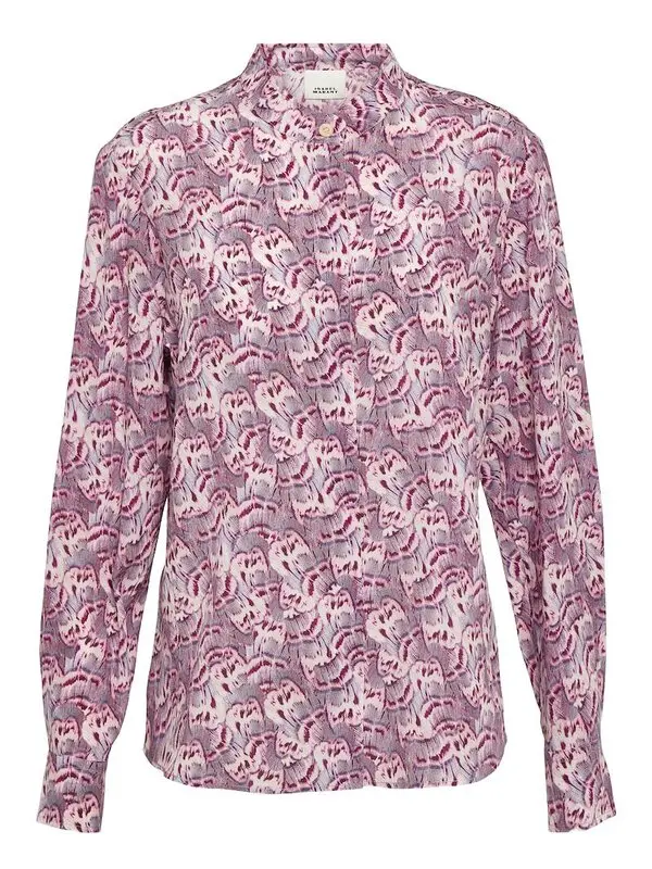 Isabel Marant Étoile Ilda Printed Silk-blend Blouse - Multicoloured
