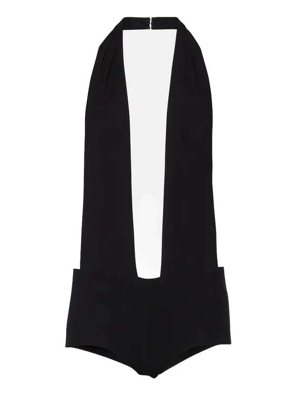 MONOT Mônot Halterneck Bodysuit - Black