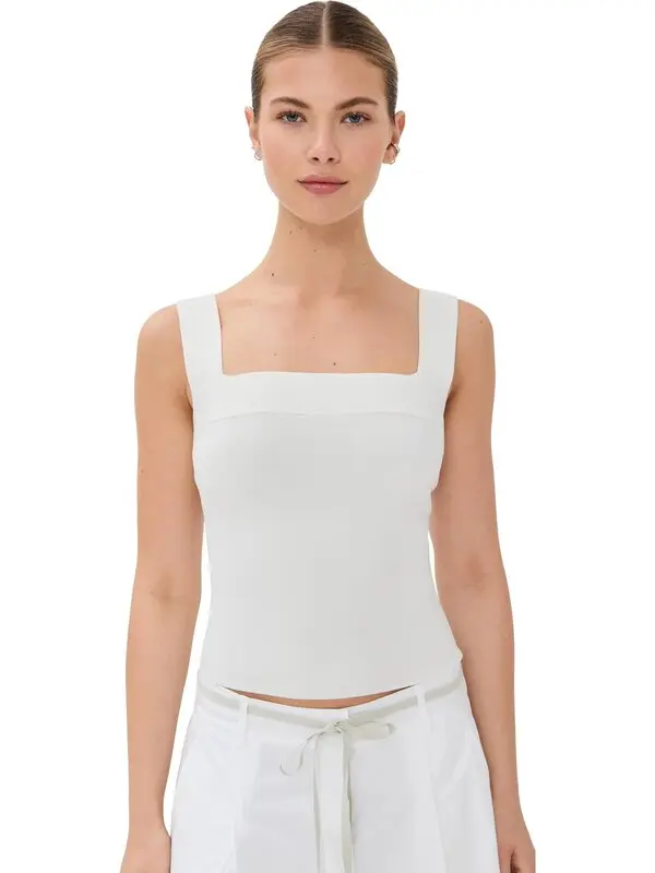 Simkhai Madine Tank Top - White