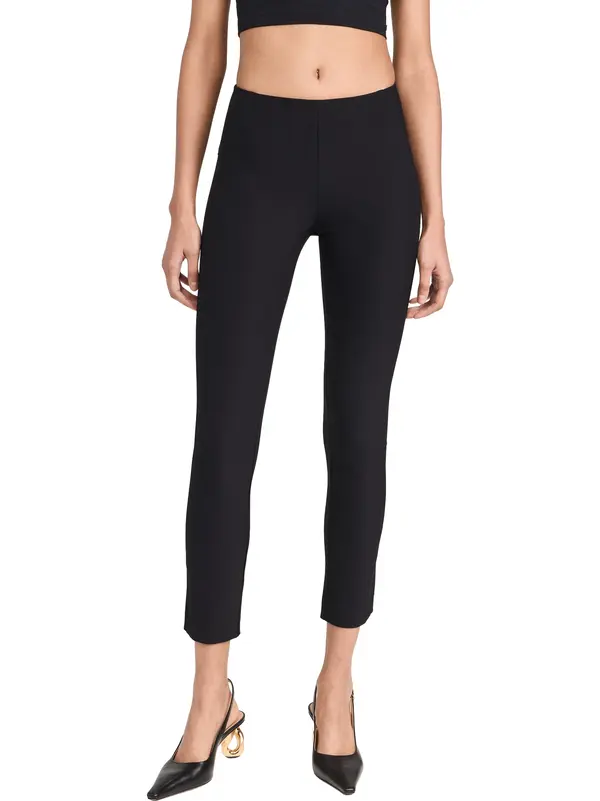 Veronica Beard Zip Back Scuba Pants - Black