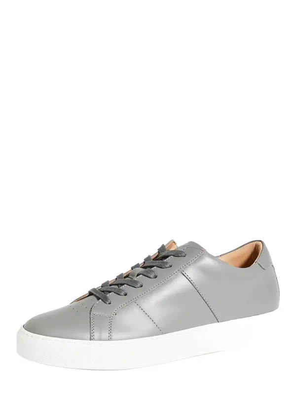 Greats Royale Leather Sneakers - Ash Grey/white
