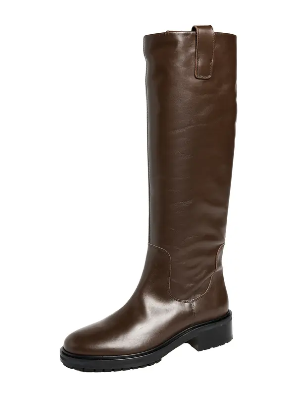 AeydĒ Henry Calf Leather Riding Boots - Moka