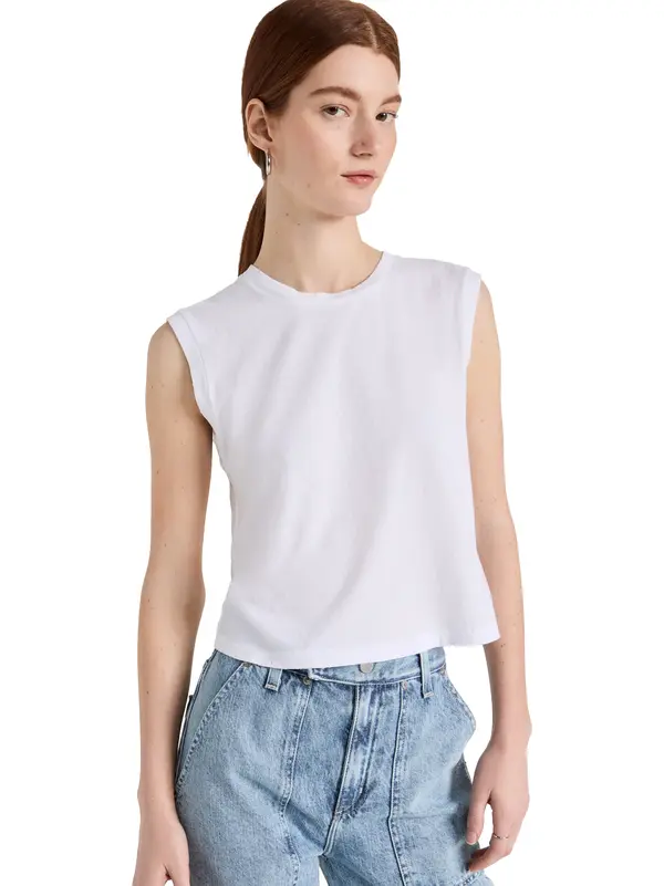 AMO Sleeveless T-shirt - White