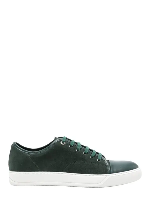 LANVIN Suede Lace-up Sneakers - Green