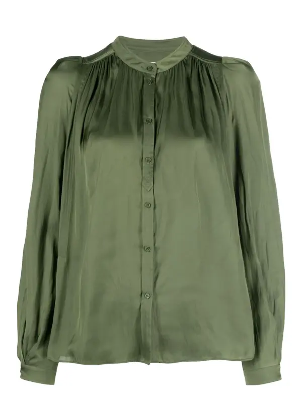 Zadig&Voltaire Tchin Satin Shirt - Green