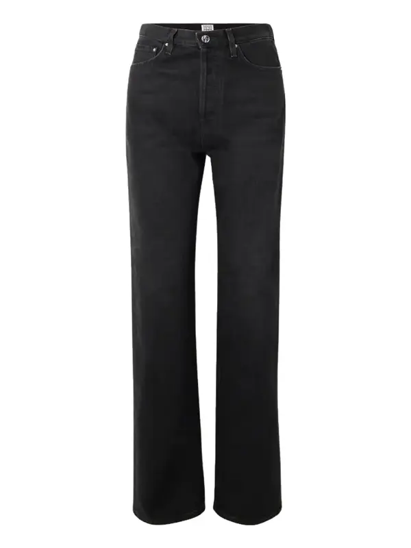 TOTEME High-rise Straight-leg Jeans - Black