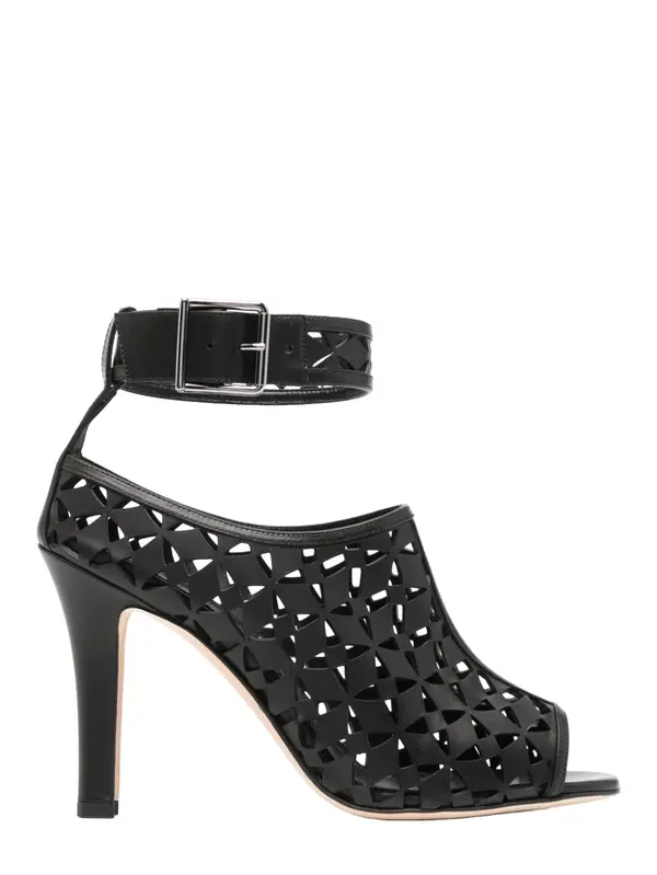 Manolo Blahnik Tingah 105mm Laser-cut Pumps - Black