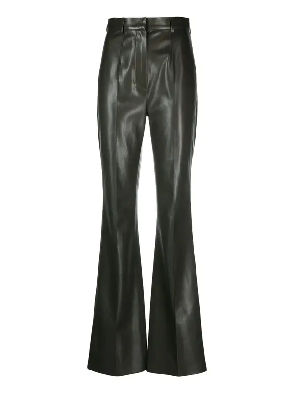 Nanushka Leena Faux-leather Trousers - Green