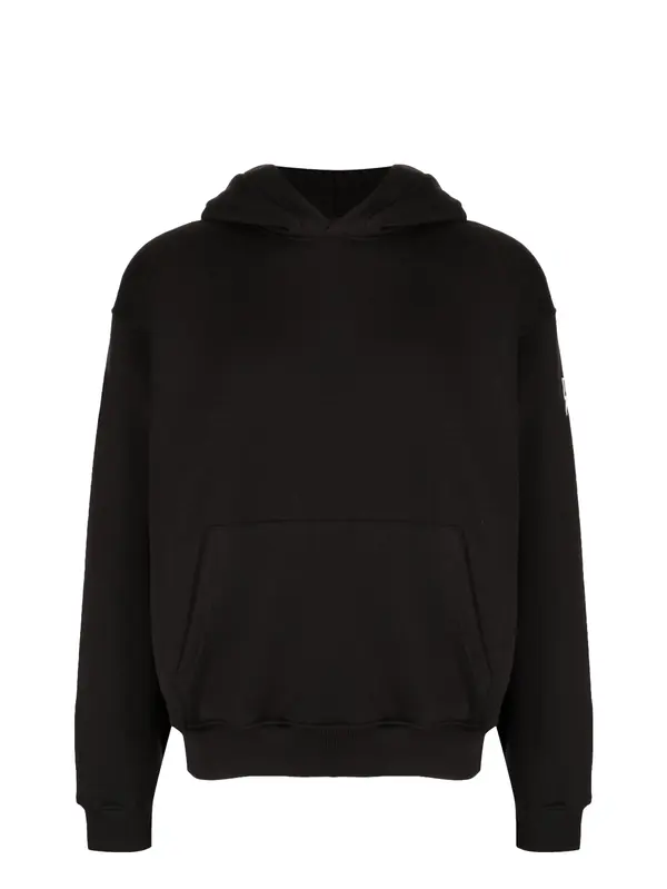 Neil Barrett Minimalist Bolts Appliqué-detail Hoodie - Black
