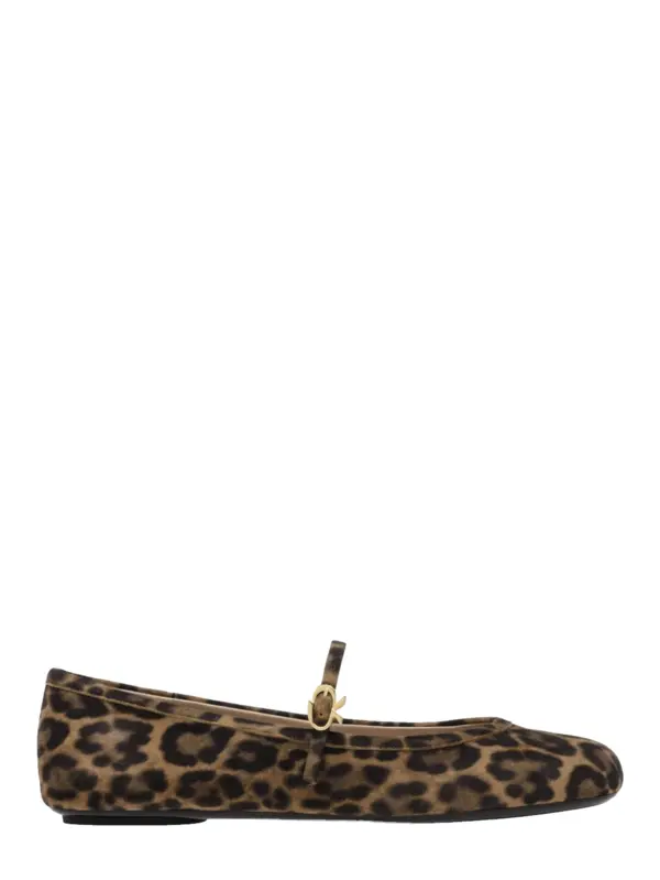 GIANVITO ROSSI - Gianvito Rossi Carla Leopard-Print Ballerinas