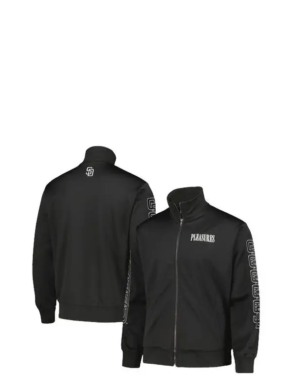 PLEASURES San Diego Padres Track Jacket - Black