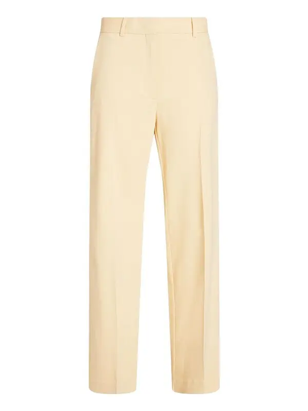 Maje Lyocell-blend Crepe Wide-leg Pants - Sand