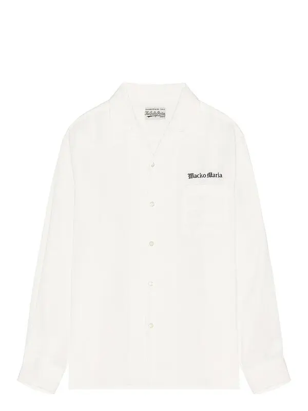 WACKO MARIA 50's Long Sleeve Shirt - White