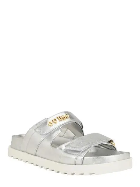 Guess Two-strap Sandal - Silver 040