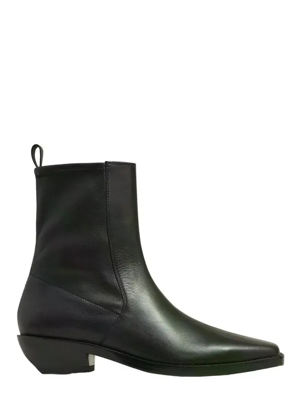 Madewell Idris Leather Ankle Boots - True Black
