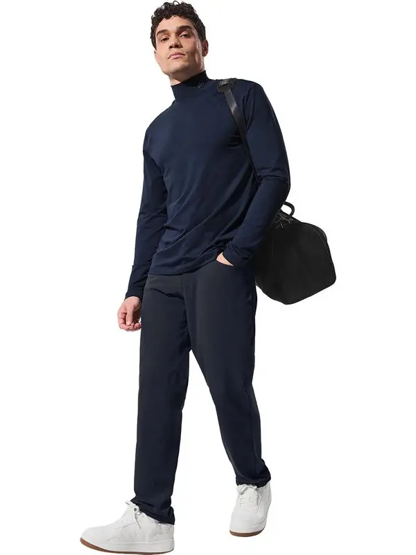 Alo Yoga Conquer Reform Long Sleeve Top - Navy