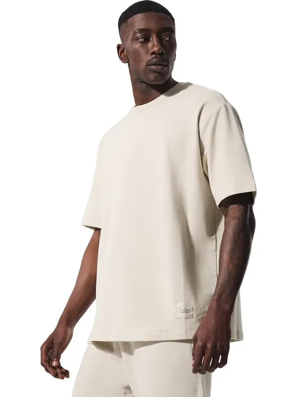 Alo Yoga Double Take Short Sleeve Top - Bone