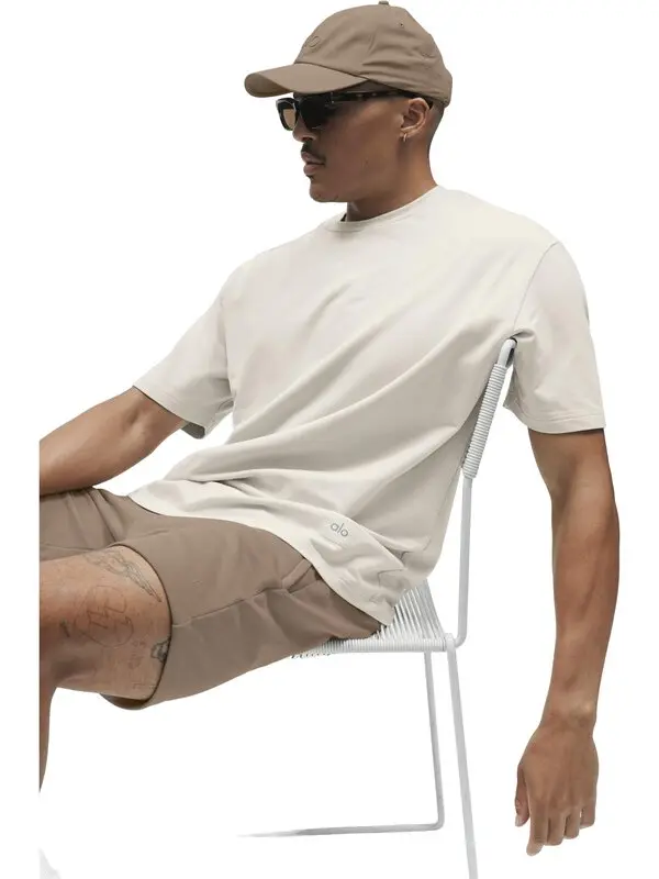 Alo Yoga Double Take Short Sleeve Top - Bone