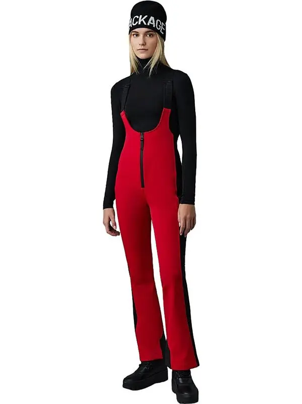 Mackage Gia Ski Suspender Bib Pants - Red