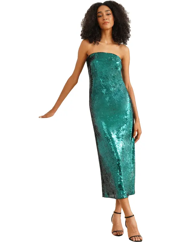 Yumi Kim Ariana Sequined Dress - Natural