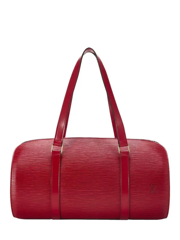 LOUIS VUITTON Epi Soufflot Bag With Mini Pouch - Red